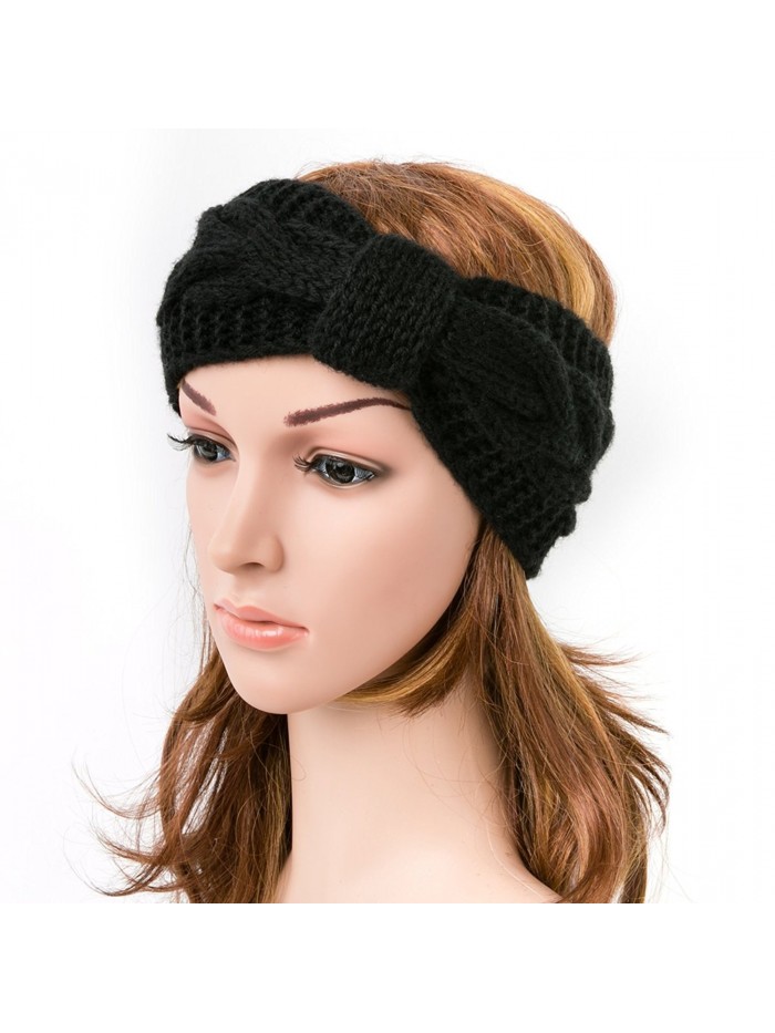 Womens Chunky Cable Knitted Turban Headband Ear Warmer Head Wrap 1